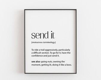 SEND IT Vinyl Die Cut Decal - Etsy