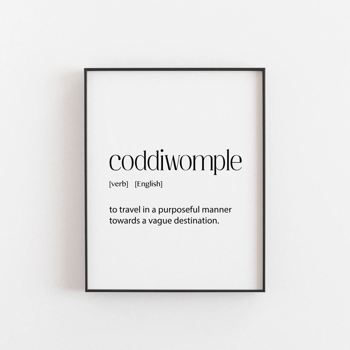 Coddiwomple Travel Art Travel Poster Coddiwomple - Etsy UK