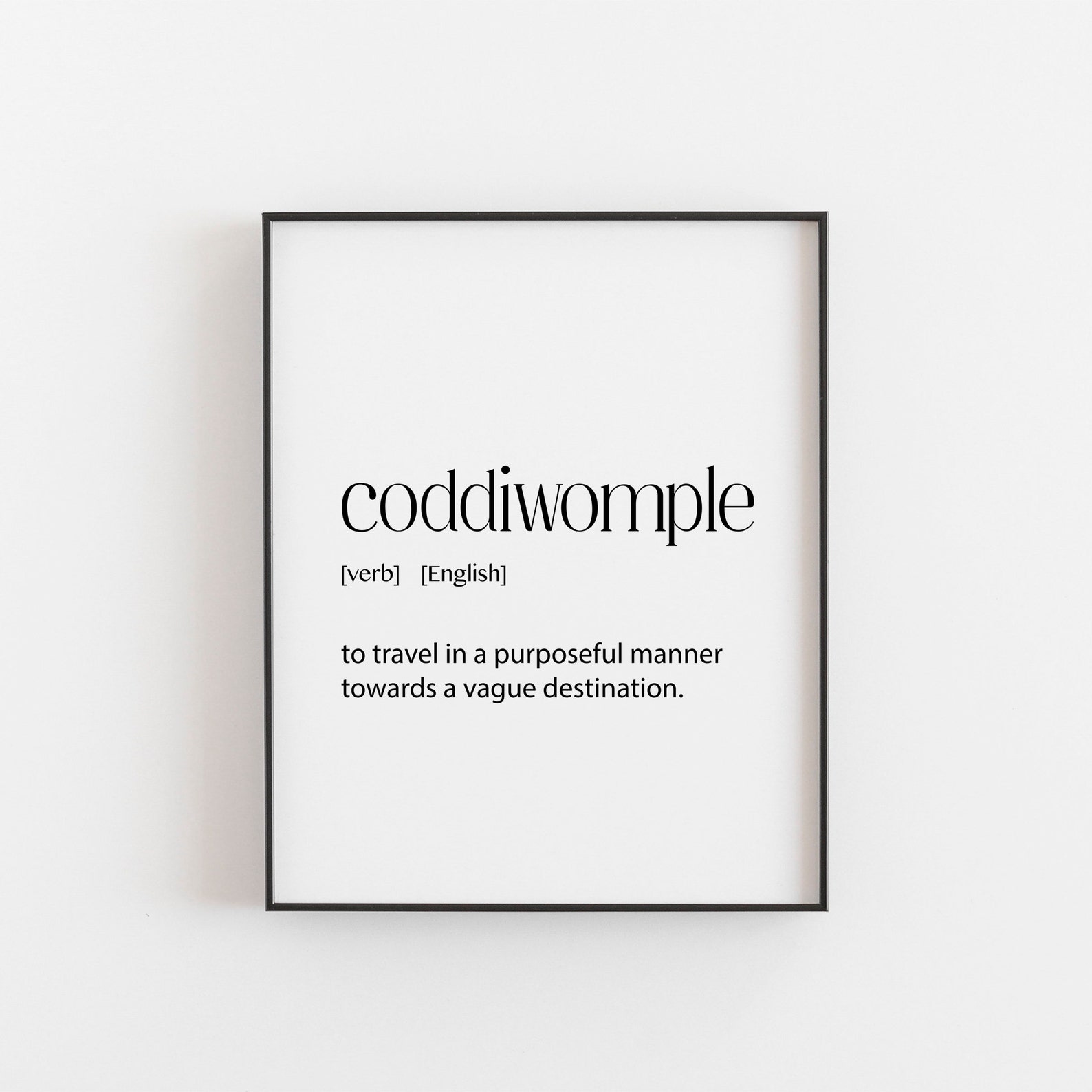 Coddiwomple Travel Art Travel Poster Coddiwomple - Etsy UK