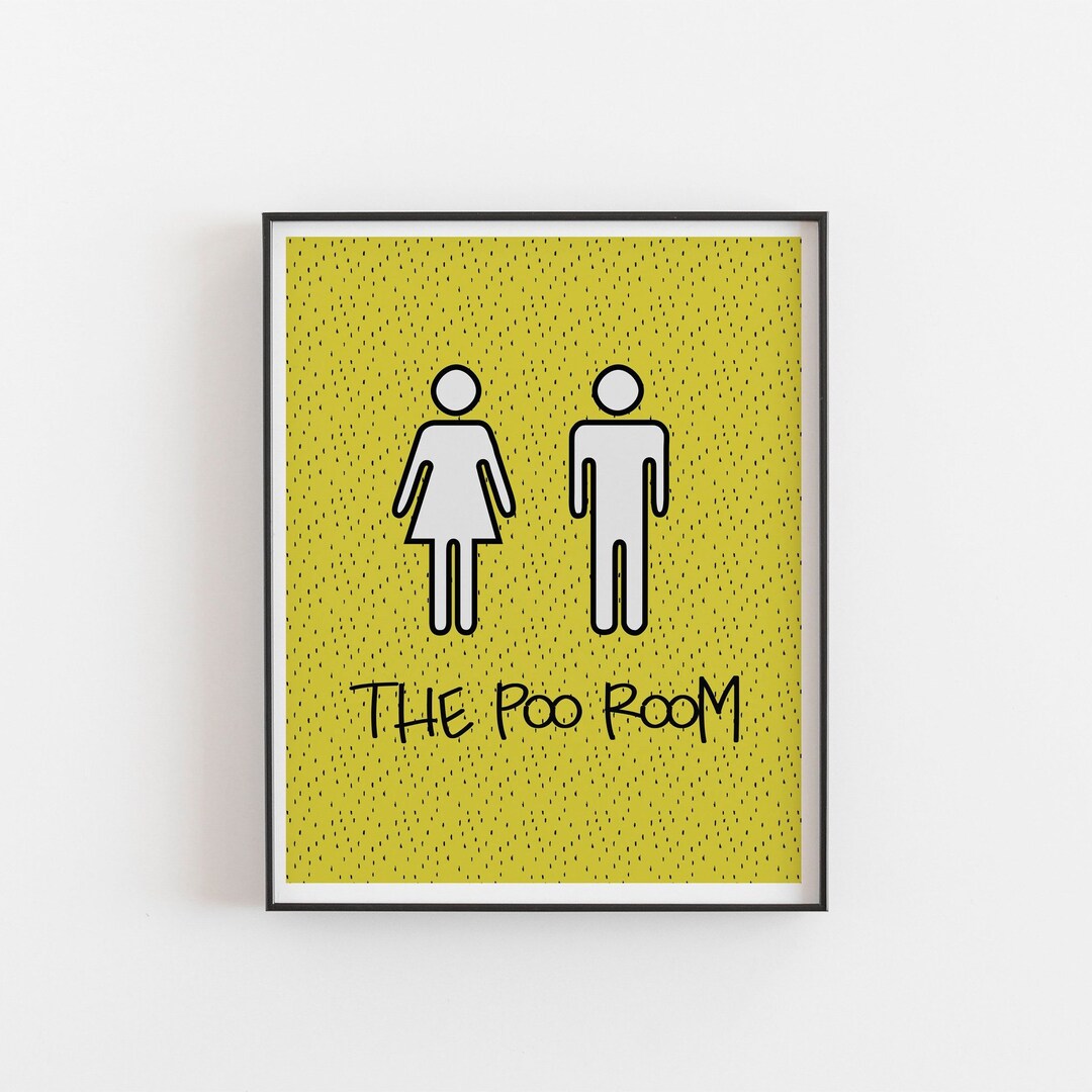 The Poo Room Print, Toilet Art, Digital Download, Instant Downloads ...