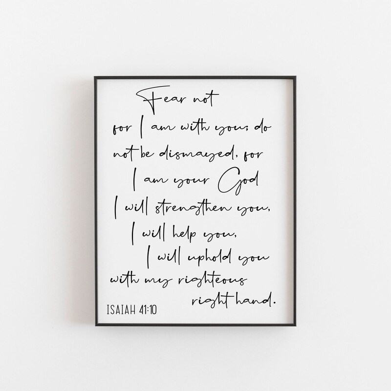 Isaiah 41 10 - Etsy