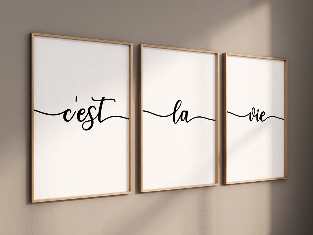 Impressions françaises, impression C'est la vie, art de la vie, art ...