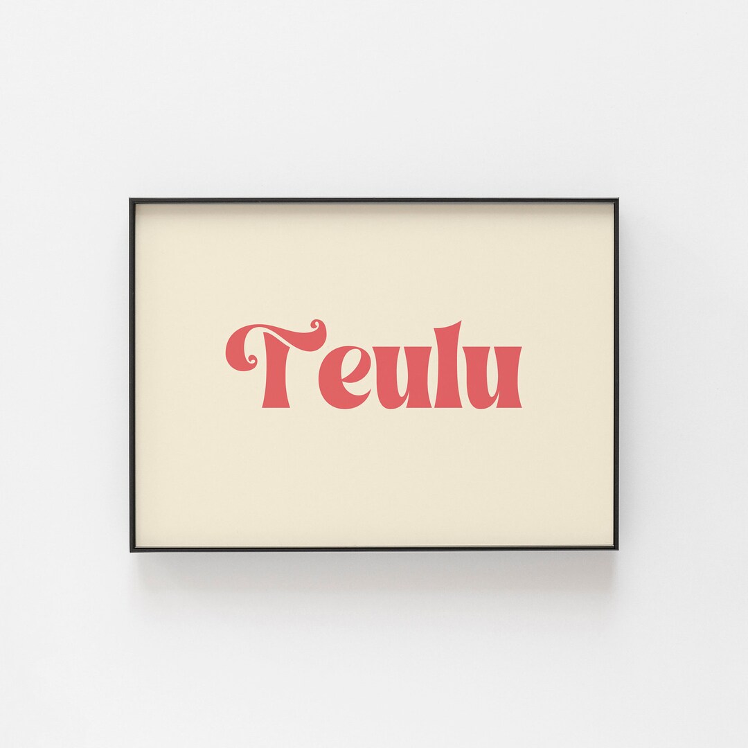 Teulu Print, Welsh Themed Wall Art, Perfect Gift for a Loved One Who ...