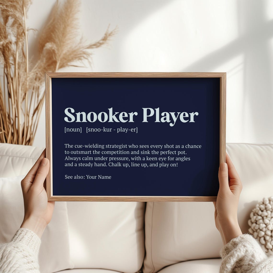 Personalised Snooker Player Definition Print – Custom Gift for Snooker ...