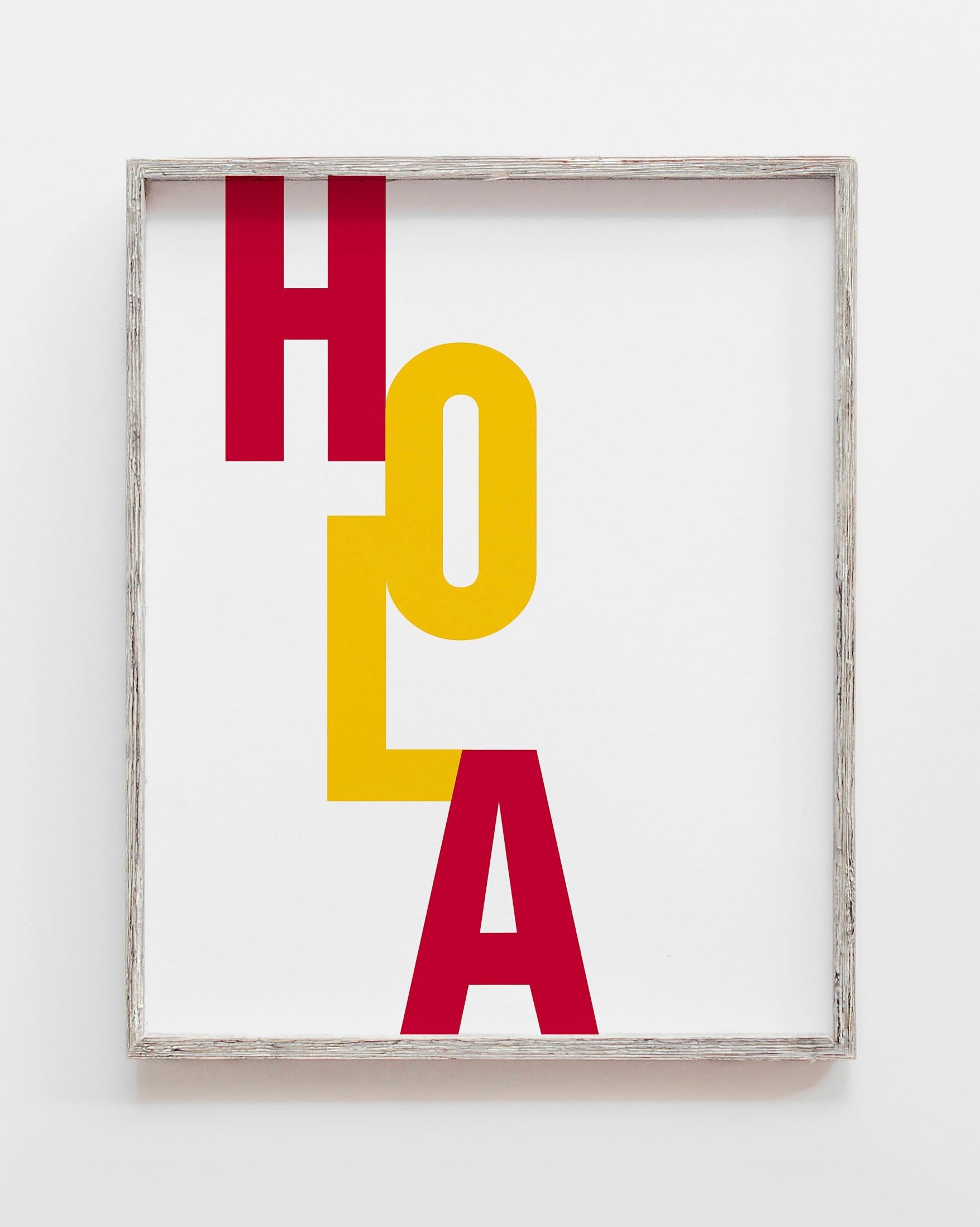 Hola Print Hola Sign Hola Wall Art Hola Wall Art Hola | Etsy