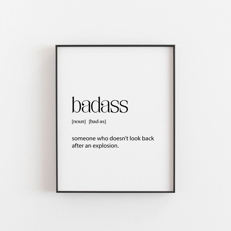 Badass Definition Boss Gift Funny Boss Gift Badass Boss - Etsy Hong Kong