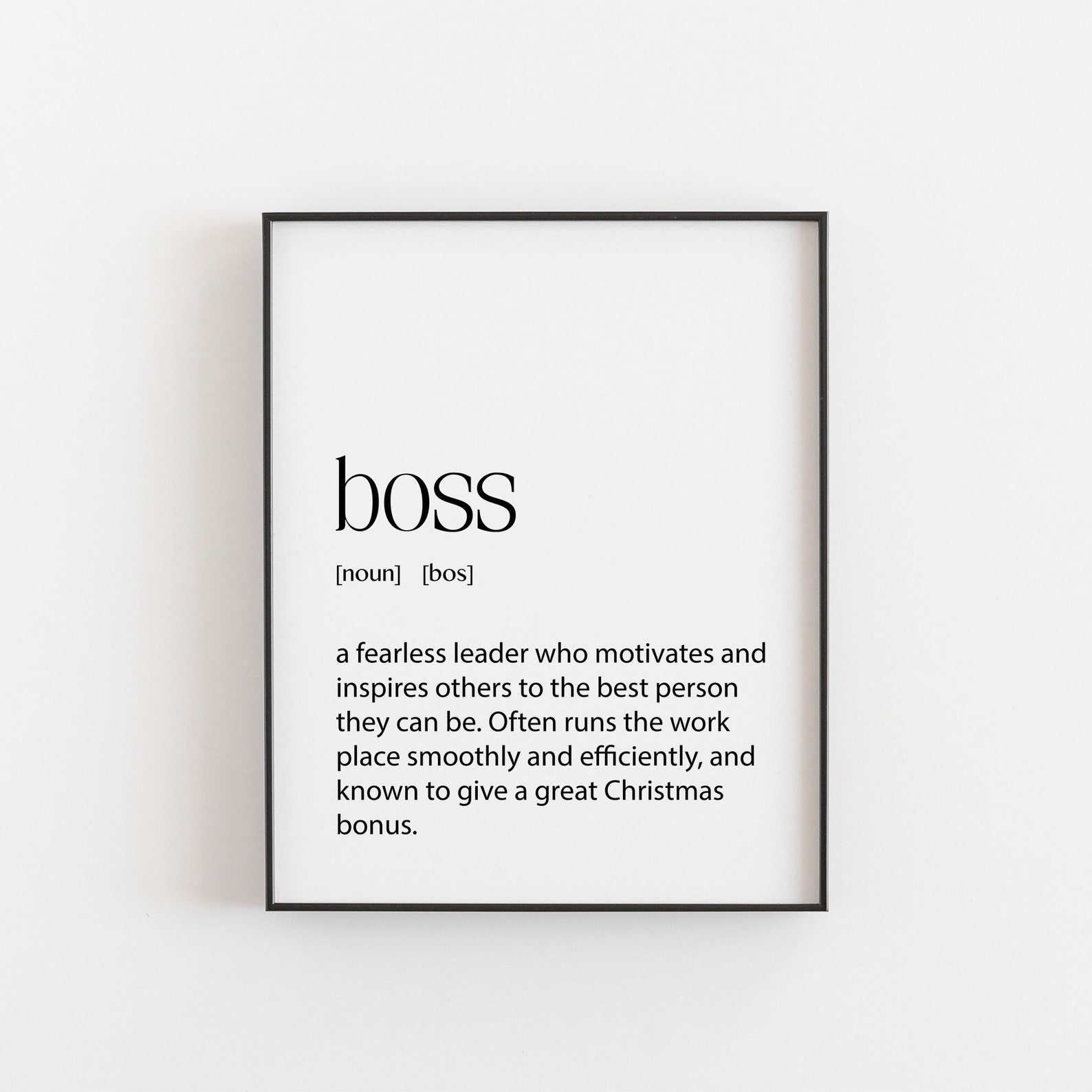 Boss Gift Funny Boss Gift Boss Definition Boss Gift for - Etsy UK