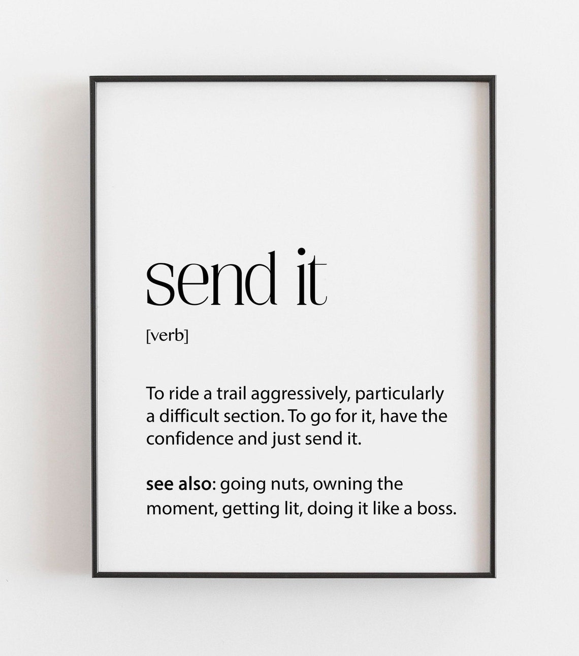 BMX Gift BMX Rider Gift. Send It Definition Bmx Art Bmx - Etsy