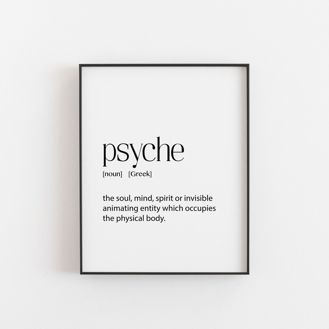 Greek Art Psyche Definition Quotes About Life Greece Room - Etsy UK