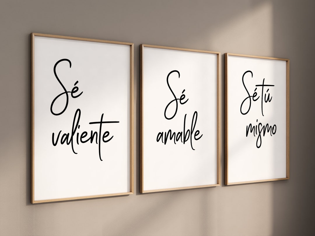 Spanish Wall Art, Spanish Wall Art, Spanish Quotes, Set of 3 Wall Art ...