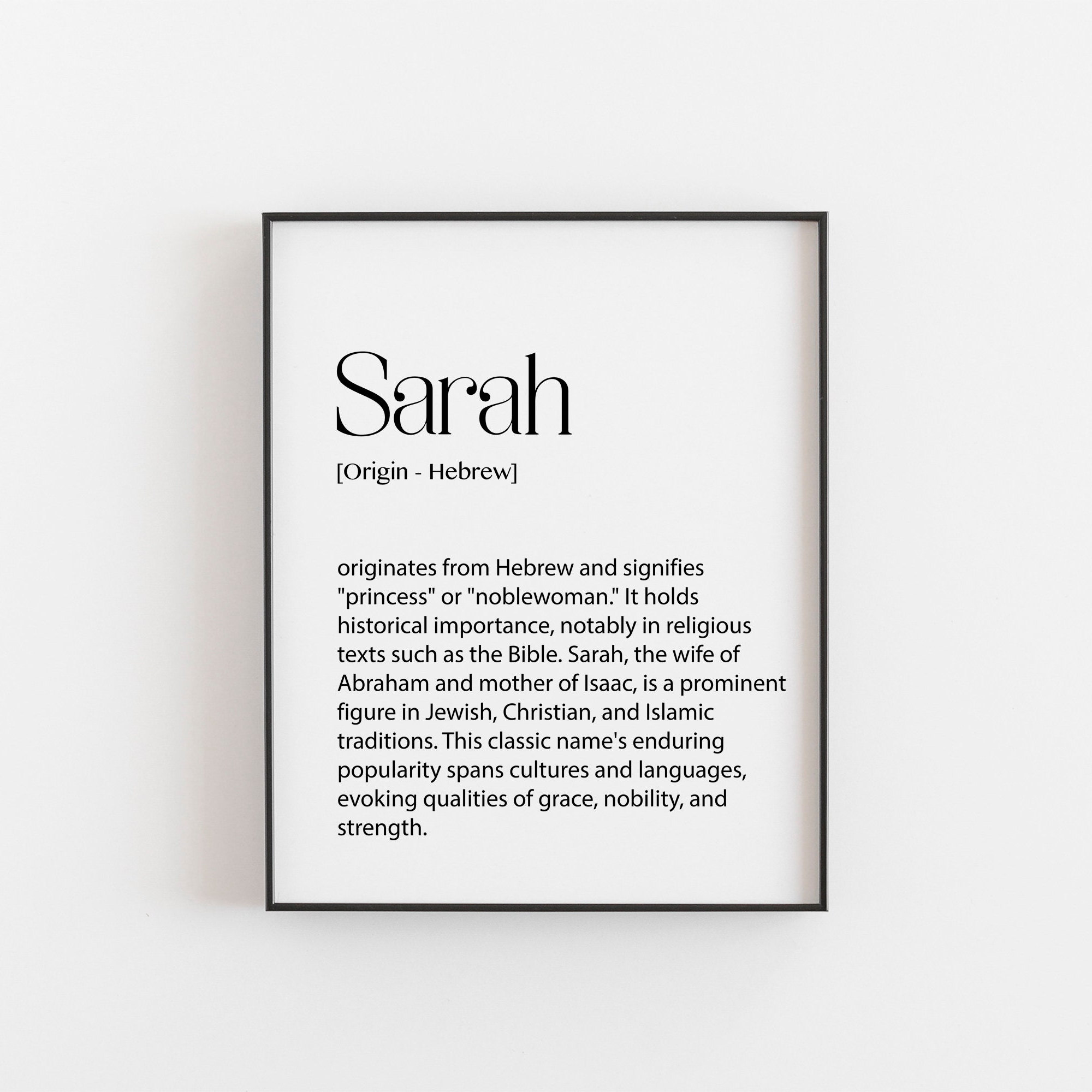 Sarah Name Art