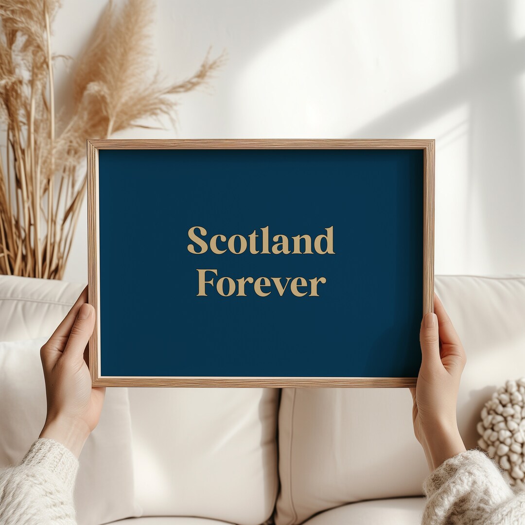 Scottish Patriotism Art - Scotland Forever Thistle & Saltire Design ...