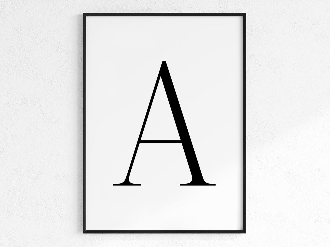 Letter A Print, A, Capital Letter A Print, Bedroom Art, Wedding Art ...