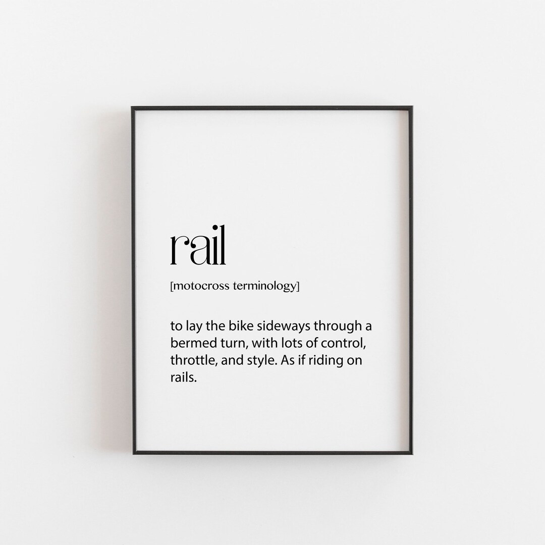 Motocross Wall Art, Rail, Dirt Bike Print, Motocross Print, Motorcycle ...