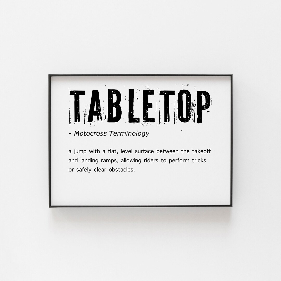 Tabletop Motocross Wall Art, Ideal Gift for a Motocross Fan, Lovers of ...