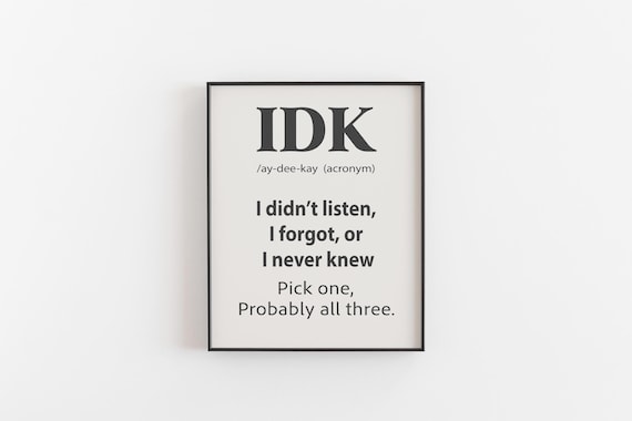 What Does It Mean When A Girl Says Idk