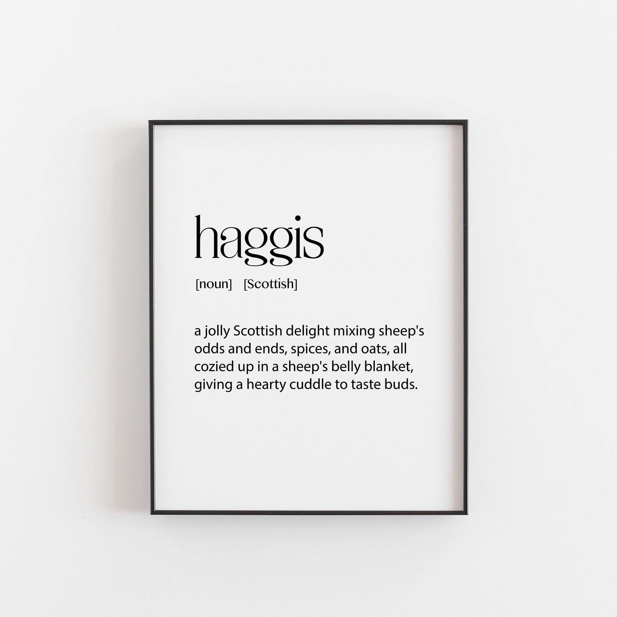 Haggis Scottish Print Modern Minimalist Wall Art Gallery Collage Ideas ...