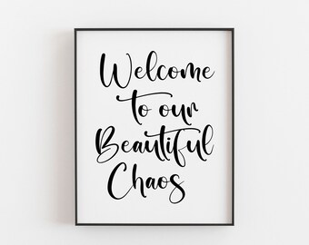 Beautiful Crazy Sign - Etsy