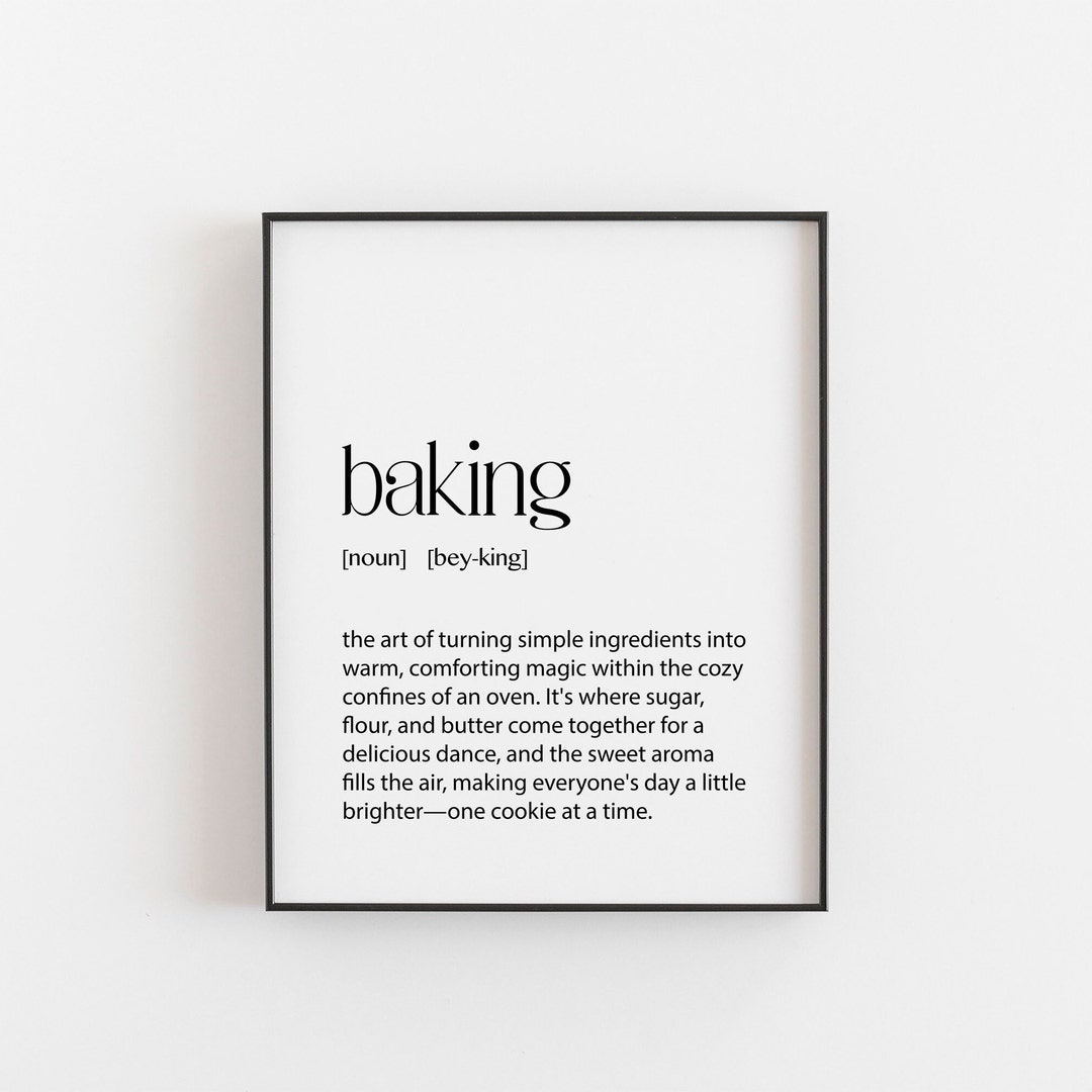 Baking Gifts, Baker Mom Gift, Definition Print, Baking Christmas Gifts ...