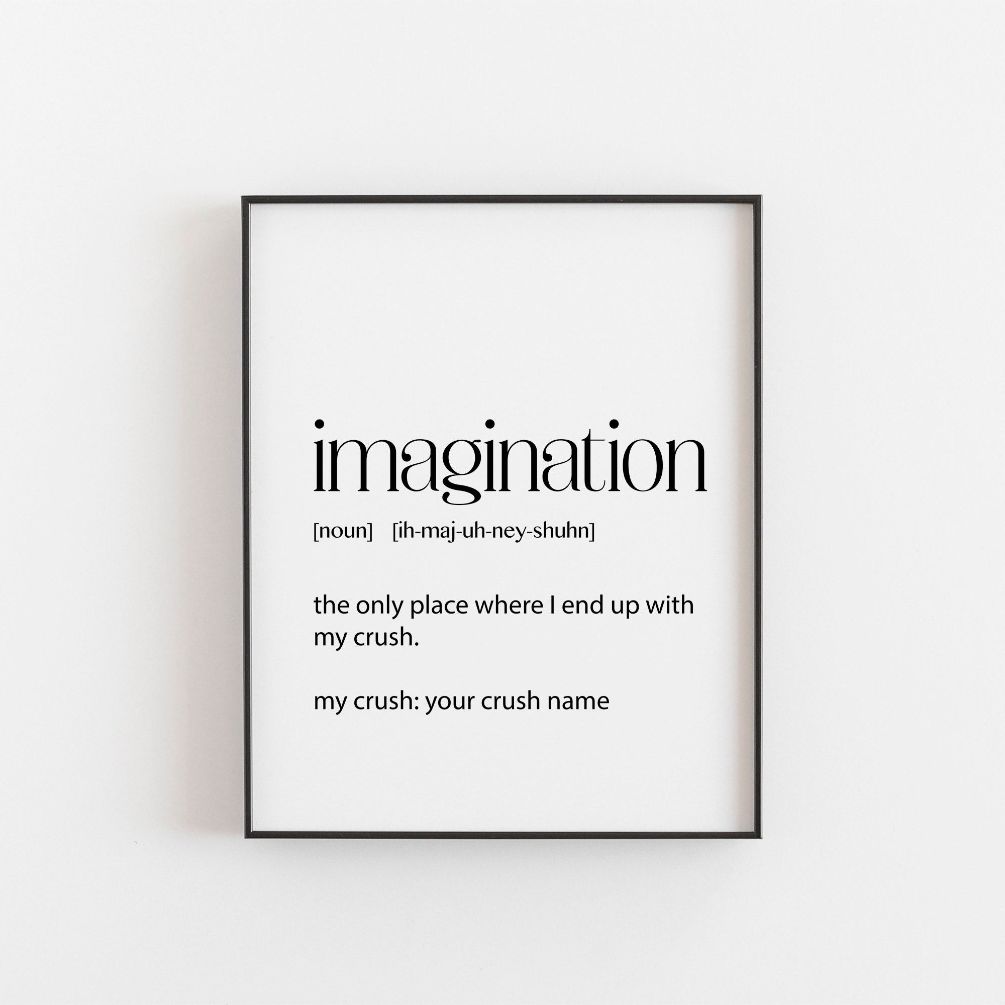 Personalised Teenager Gift Imagination Definition Funny Guy - Etsy