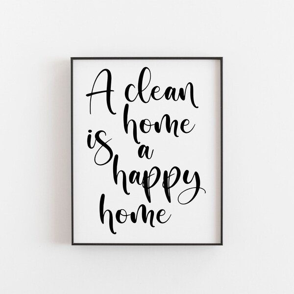 Clean Kitchen Posters - Etsy