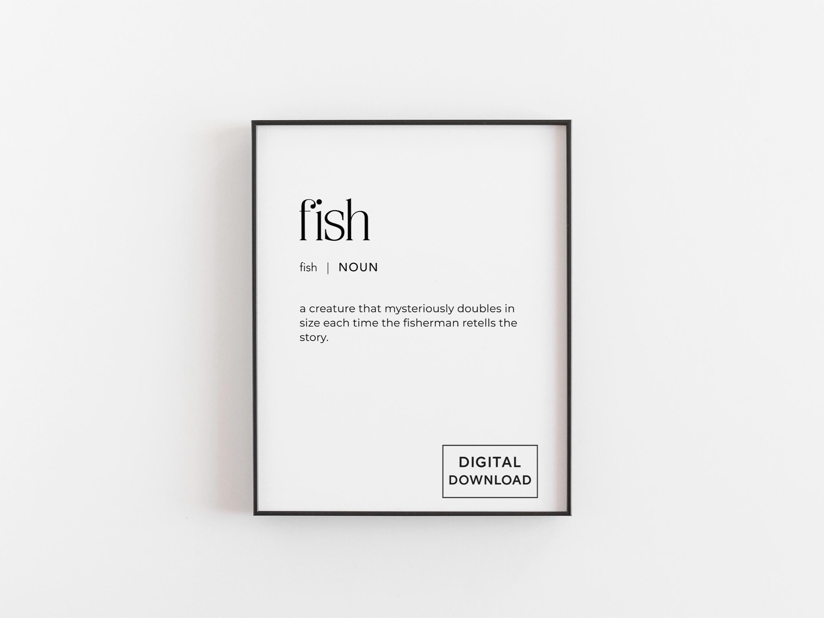 Fisherman Gift | Fish Definition | Fisherman | Gift for Fisherman ...