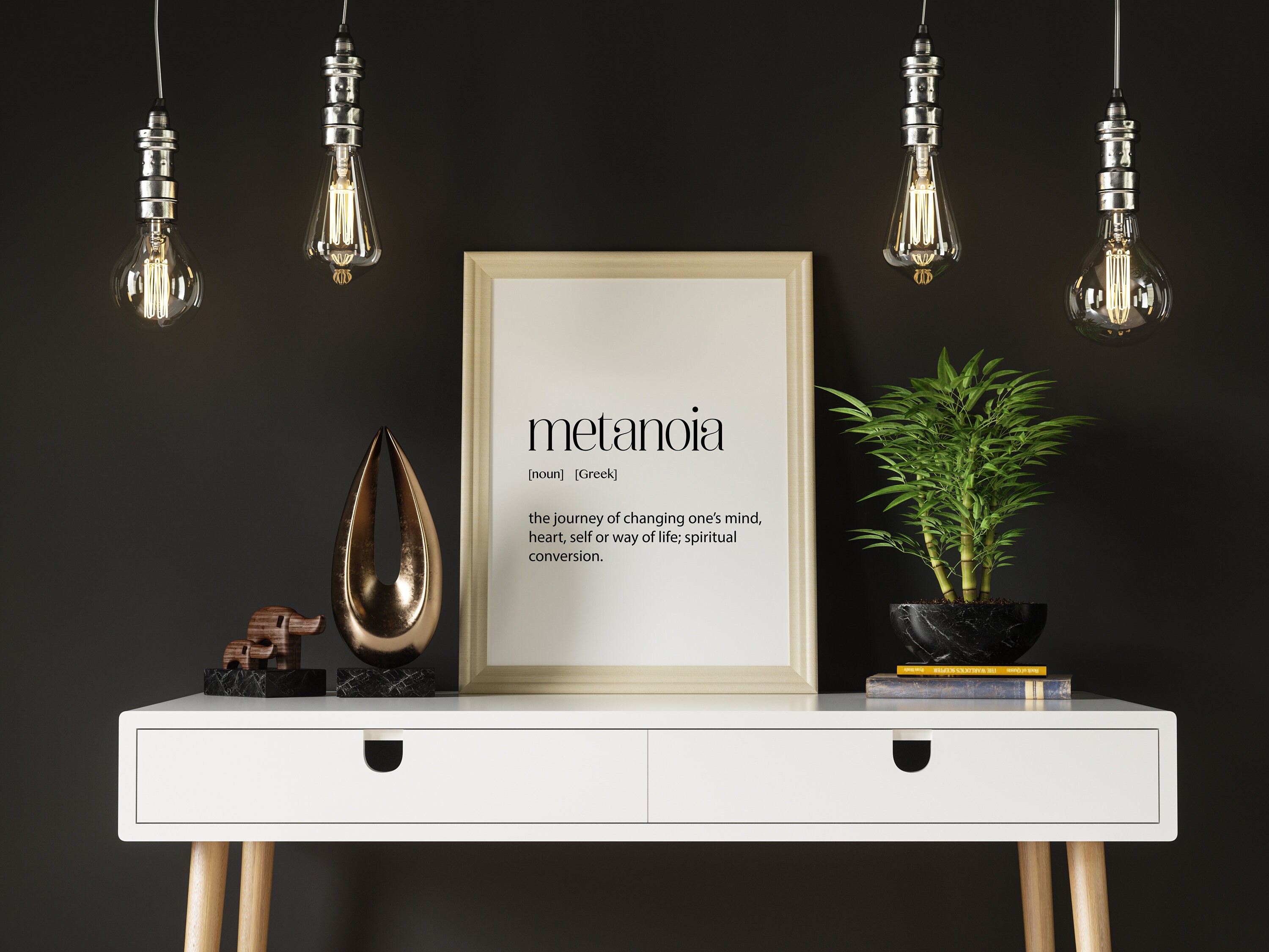 Metanoia Wall Art Prints Greek Gift Definition Poster - Etsy UK