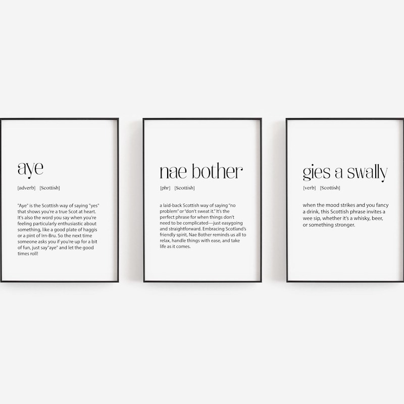 Scottish Slogan Print - Etsy UK