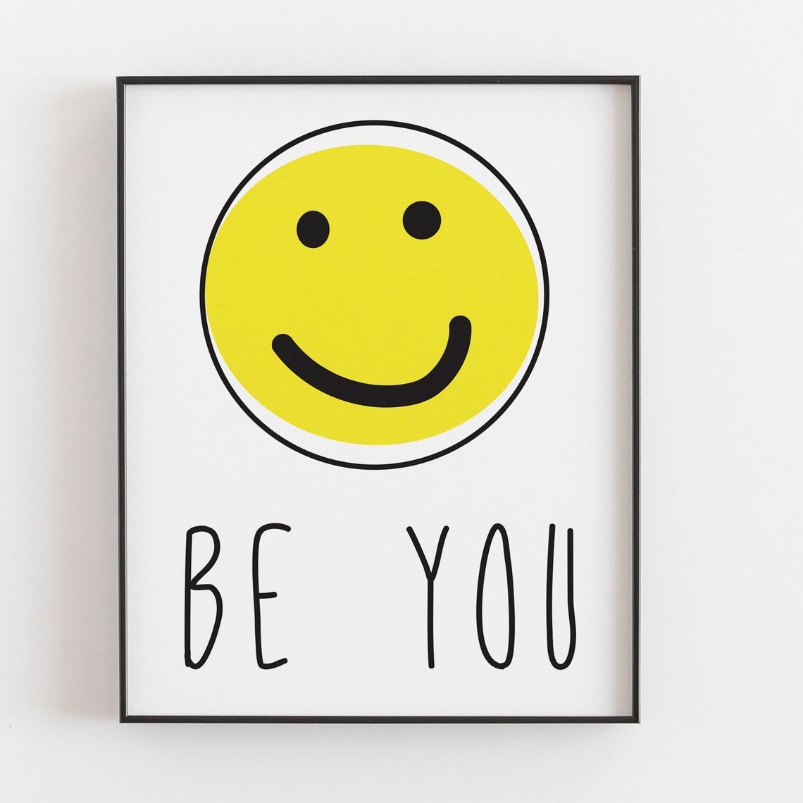 Be You Poster Positive Print Positive Quote Art Positive | Etsy