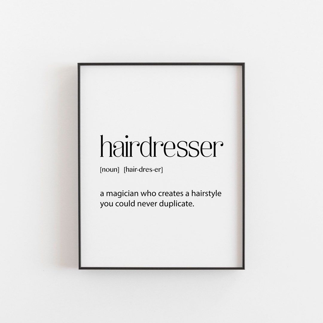 Hairdresser Gift, Hairdresser Definition, Hairdresser Gifts, Gift for a ...
