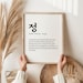 Jeong Korean Definition Print - Deep Bond Wall Art, Meaningful Korean ...