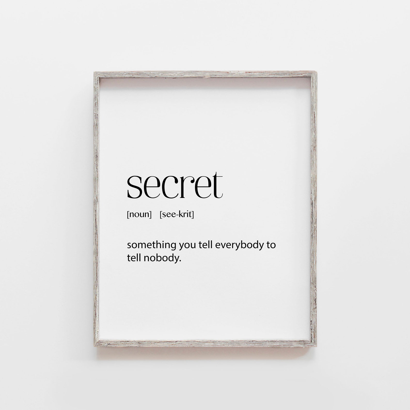 Best Friend Gift Secret Definition Printable Friend Gift - Etsy UK