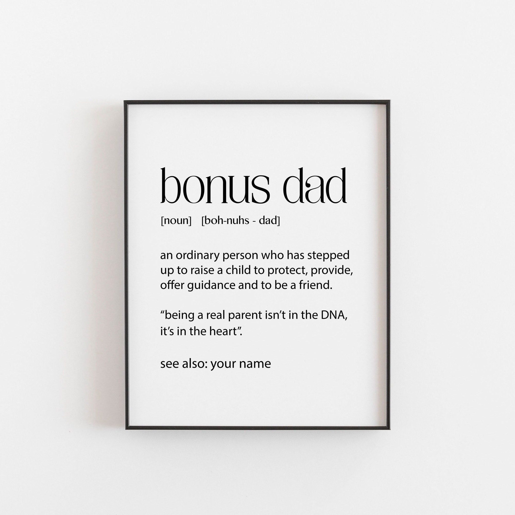 Personalised Bonus Day Fathers Day Gift / Bonus Dad Gift / - Etsy