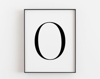 Initial O Poster - Etsy UK