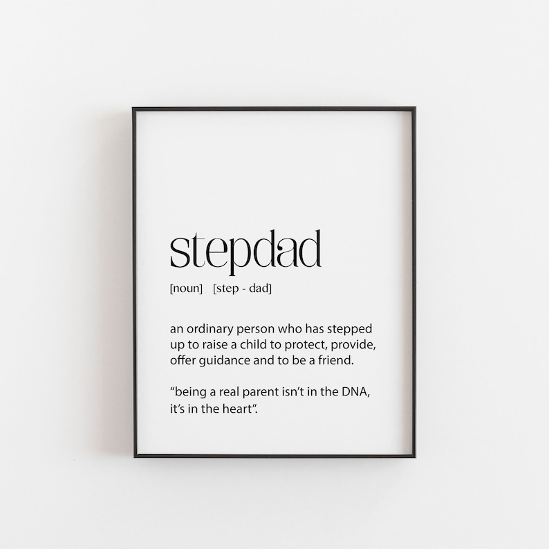 Stepdad Gift, Step Dad Gift, Stepdad Wedding Gift, Stepdad Gifts, Gift ...