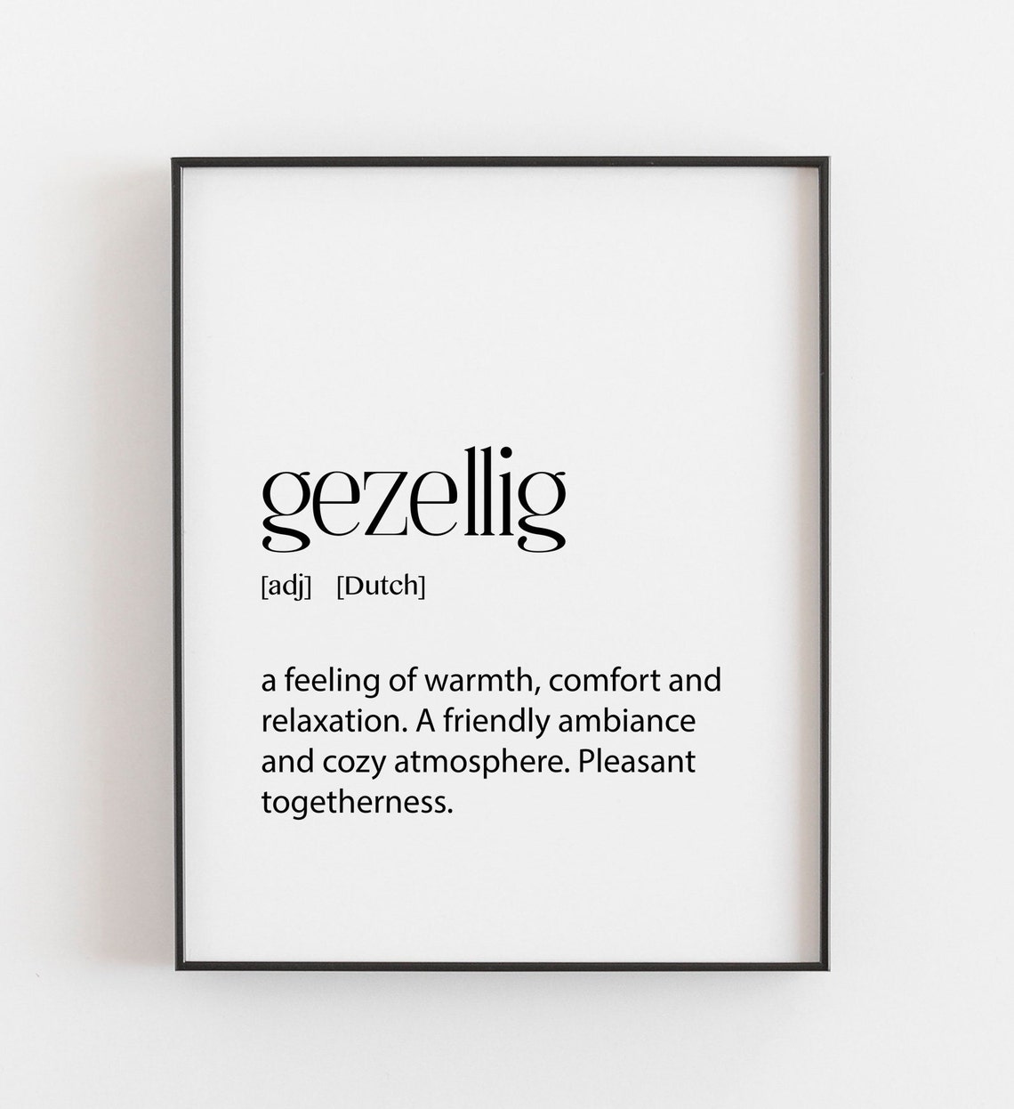 Dutch Art Gezellig Definition Dutch Gifts Room Art - Etsy