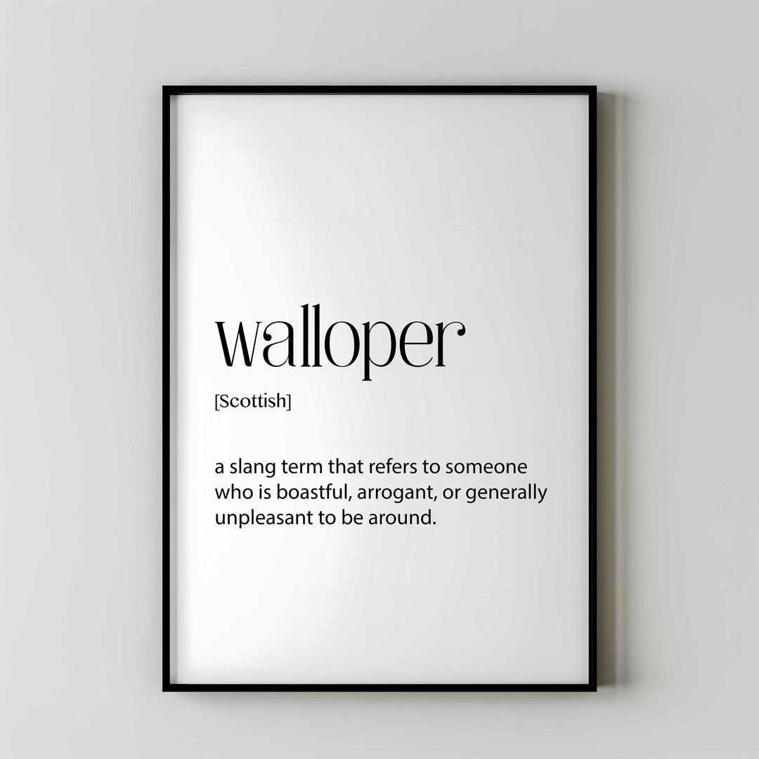 Scotland Poster Walloper Definition Print A2, A3 A4 and More, Scotland ...