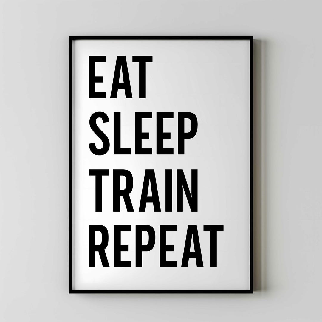 Motivational Gym Wall Art Print for Gym Goers and Fitness People, Eat ...