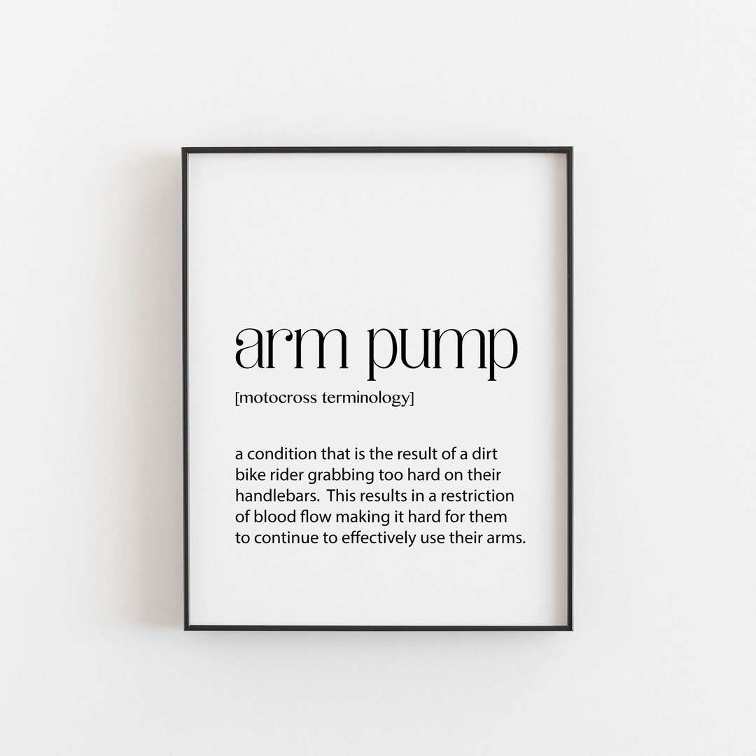 Motocross Wall Art, Arm Pump, Dirt Bike Print, Motocross Print ...