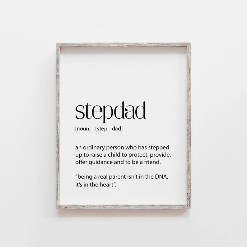Stepdad Definition Stepdad Gift Step Dad Gift Stepdad | Etsy