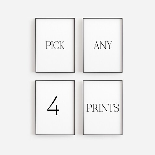 Set of 4 Prints Set of 4 Wall Art Set of Four Prints Set of - Etsy Canada
