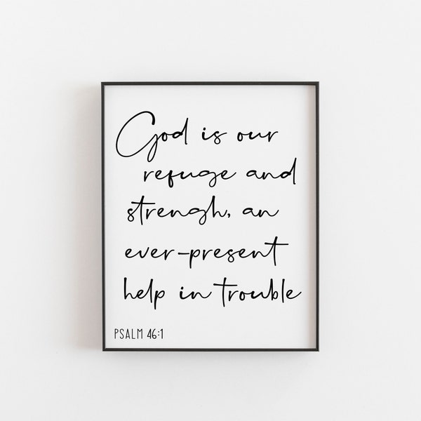 Psalm 46 1 - Etsy