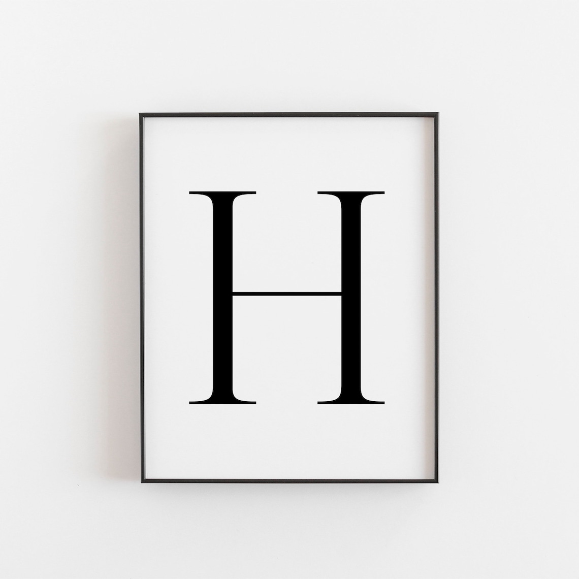 Letter H Wall Decor, Letter H Print, Letter H Real Foil Gold Poster ...