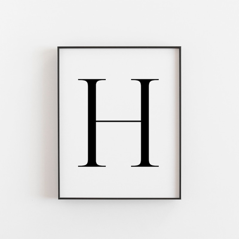 Letter H Wall Sign - Etsy UK