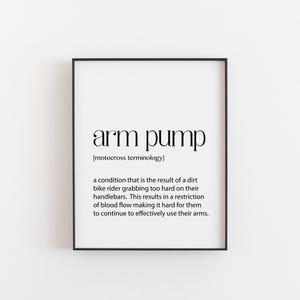 Motocross Wall Art, Arm Pump, Dirt Bike Print, Motocross Print ...