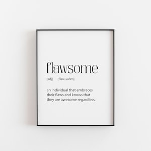 Best Friend Gift, Flawsome Definition, Funny Friend Gift, Friend Gift ...