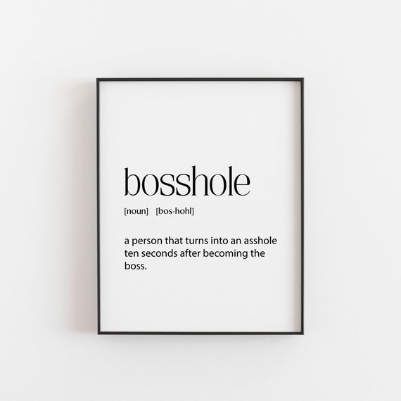 Boss Gift Funny Boss Gift Boss Definition Boss Gift for - Etsy