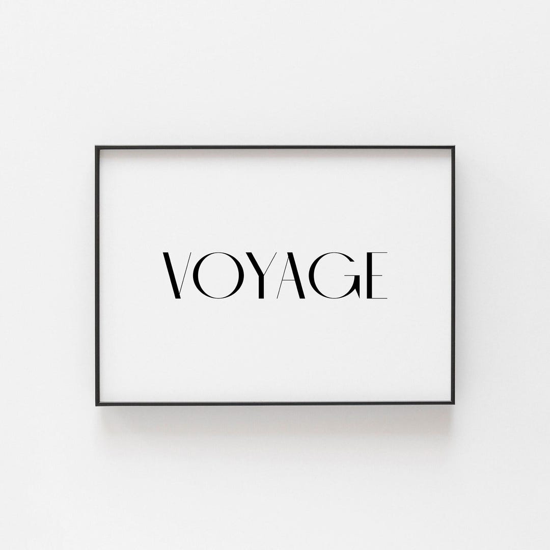 Voyage Print, Travel Poster, Elegant Wall Prints for the Home ...