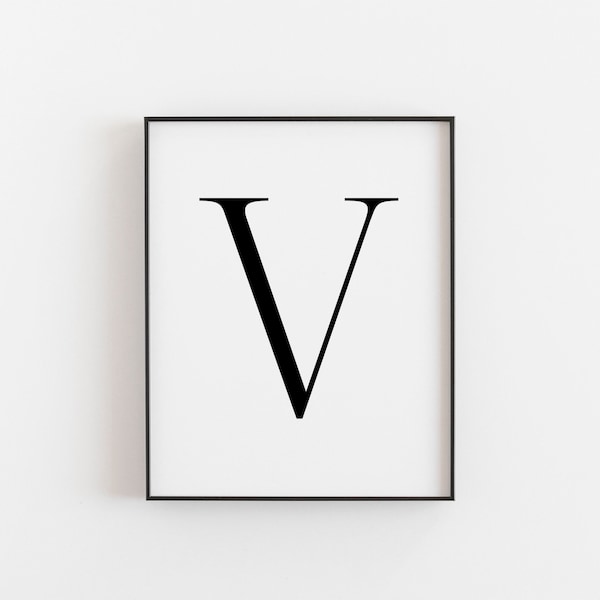 Wooden Letter V - Etsy
