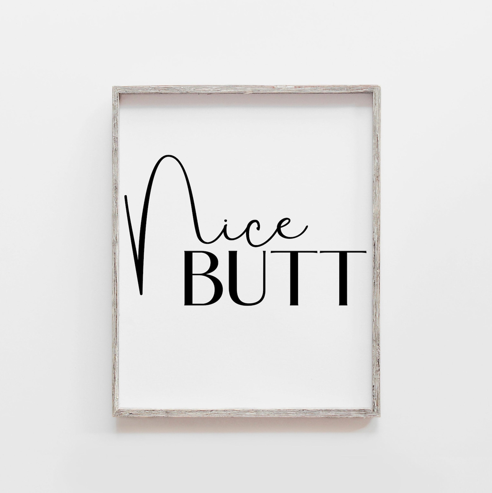 Nice Butt Print Nice Butt Art Nice Butt Sign Funny Bathroom - Etsy UK